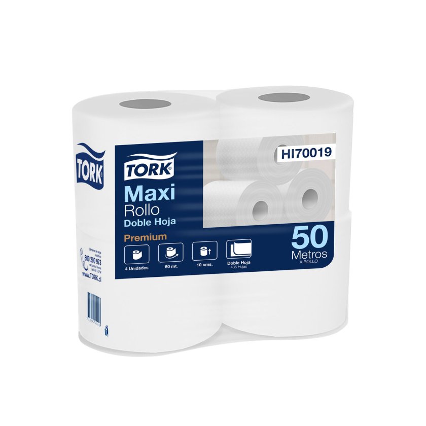 Papel Higiénico Tork Premium Doble Hoja 4 Rollos 50 M