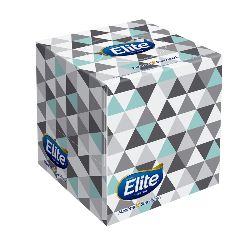 Pañuelo Facial Elite Premium Triple Hoja Cubo de 60 Hojas