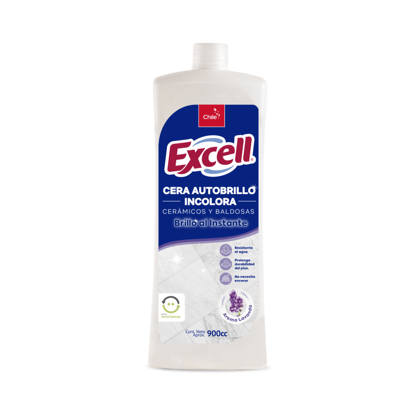 Cera Líquida Excell Auto Brillo Incolora 900 ml