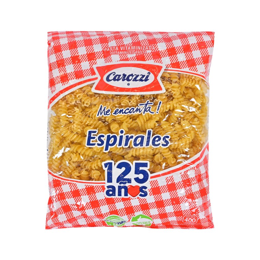 Pasta Carozzi Espirales 400 g