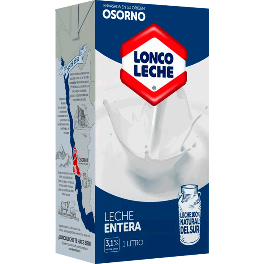 Leche Líquida Loncoleche Entera 1 L