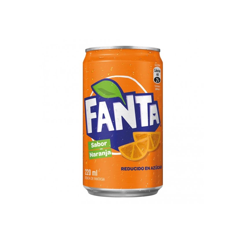 Bebida Gaseosa Fanta Sabor Naranja Lata 220 ml