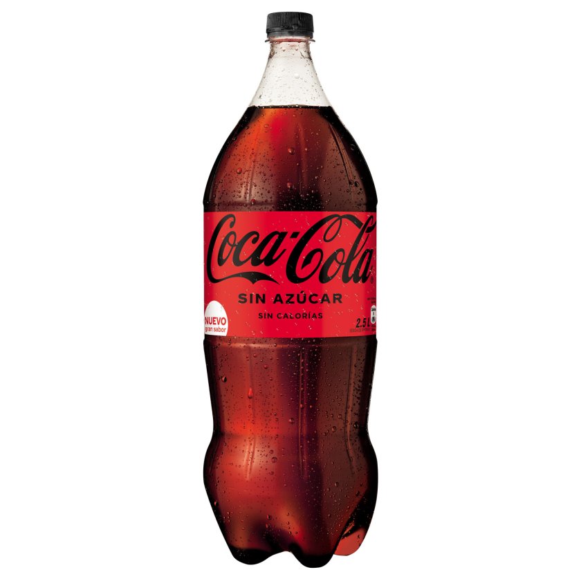 Bebida gaseosa Coca-Cola Sin Azúcar Botella 2.5 L Bebida gaseosa Coca-Cola Sin Azúcar Botella 2.5 L