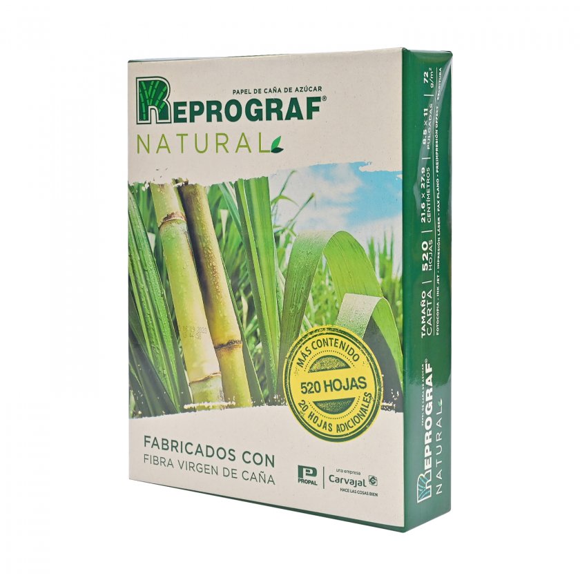 Resma Papel Fotocopia Reprograf Eco Natural Carta 500 Hojas