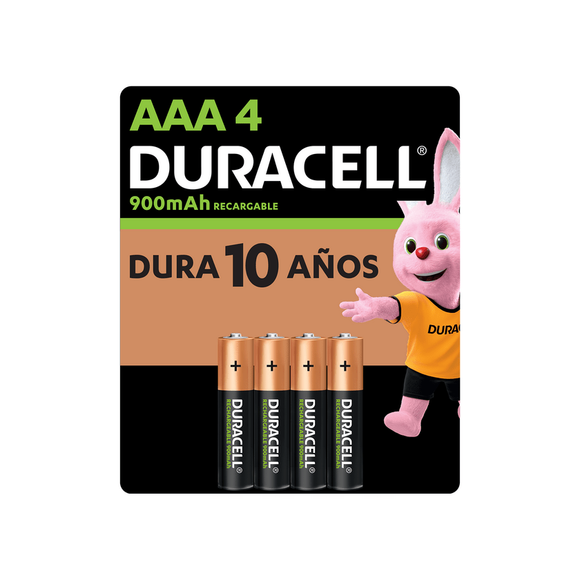 Pilas Recargables Duracell Aaa 4 Unidades