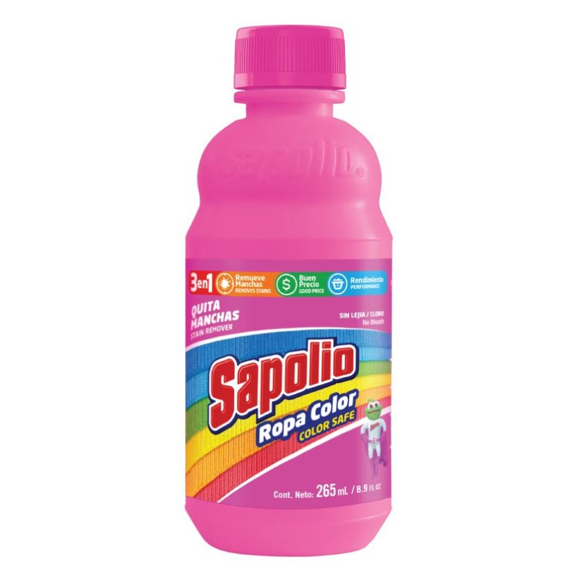 Limpiador Sapolio Quitamanchas Ropa de Color 265 Ml