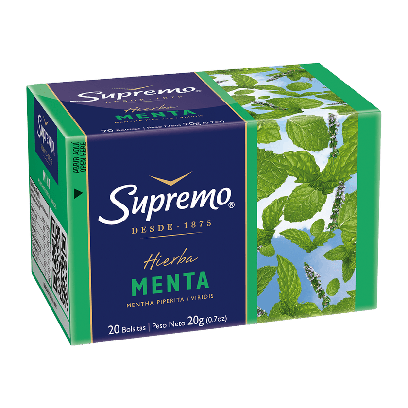 Hierbas Supremo Menta 20 Bolsitas