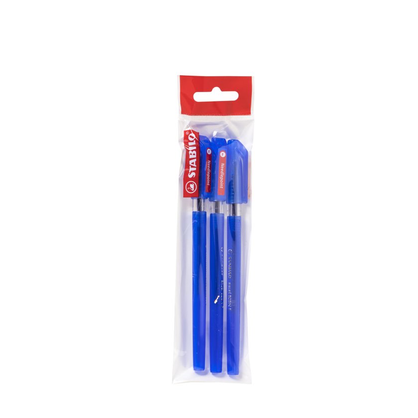 Bolígrafo Gel Stabilo 0.4 mm Azul 3 Unidades