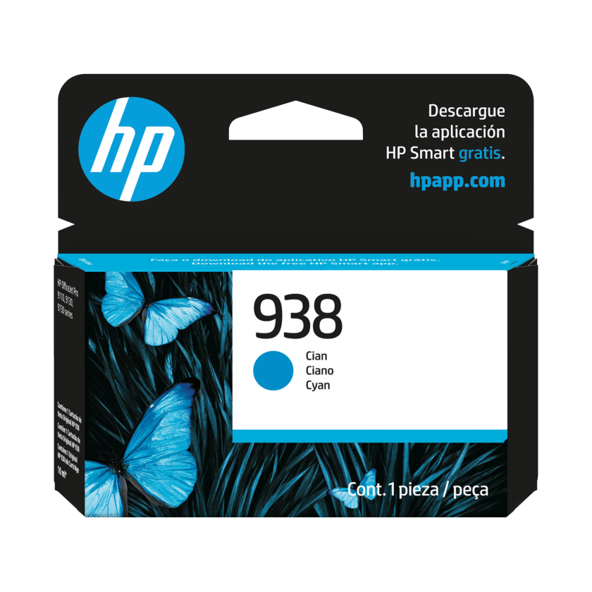Cartucho de tinta HP 938 Cian Original (4S6X5PL)