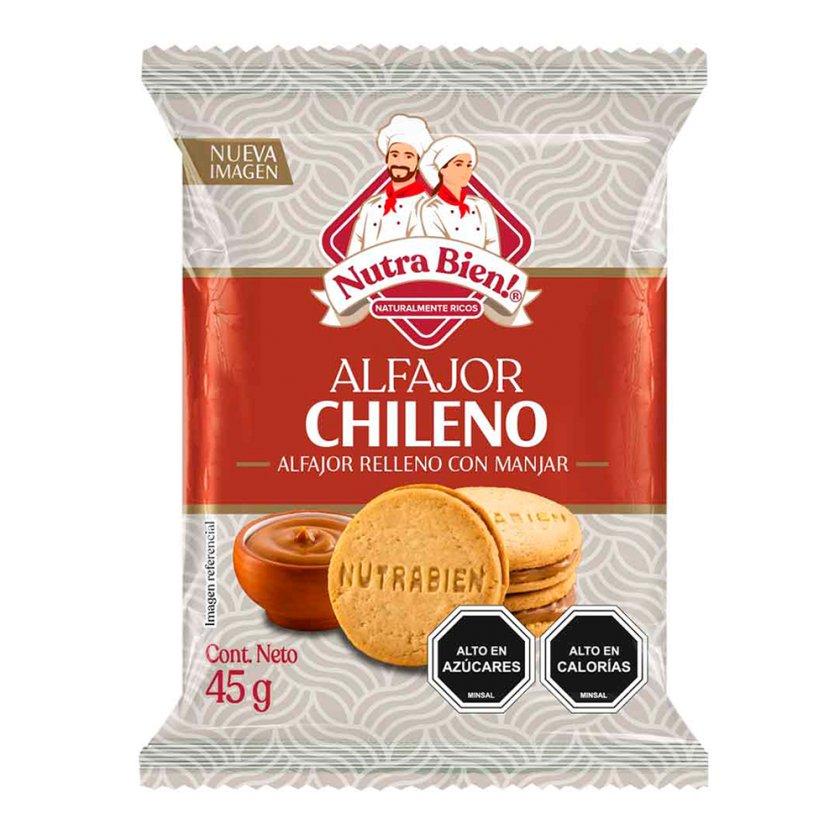 Alfajor Chileno NutraBien Manjar 45 g