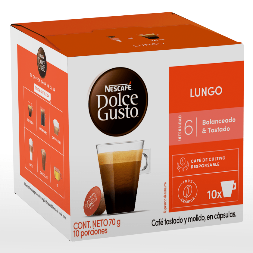 Cápsula de Café Dolce Gusto Lungo 10 Cápsulas