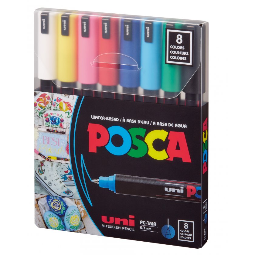 Marcador Posca Acrílico PC-1MR 8 Colores