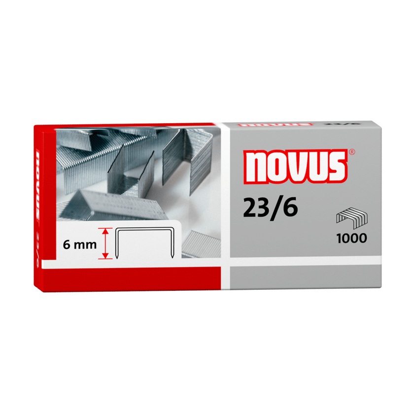Corchetes Novus 23/6 Caja de 1000 Unidades