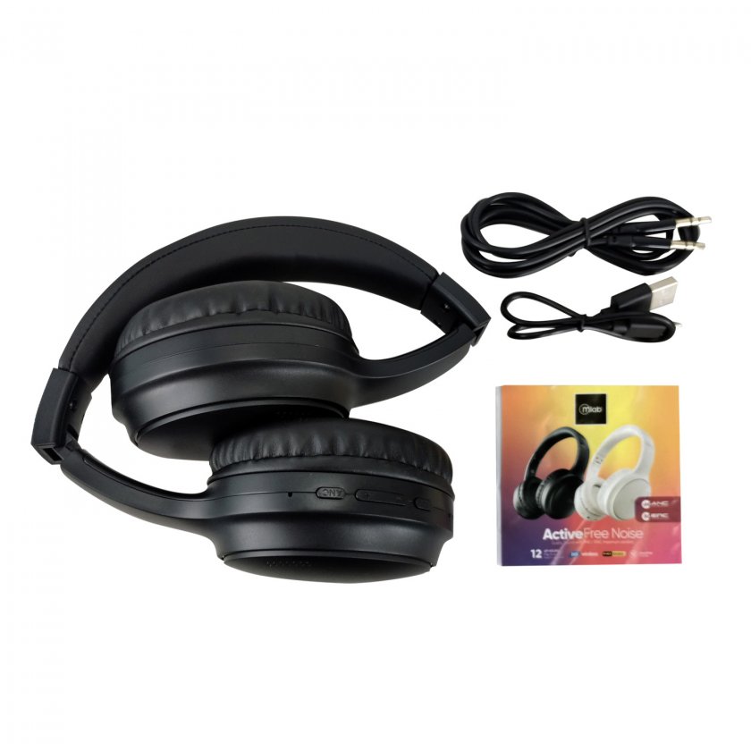 Audífono Mlab Active Free Noise Bluetooth Negro