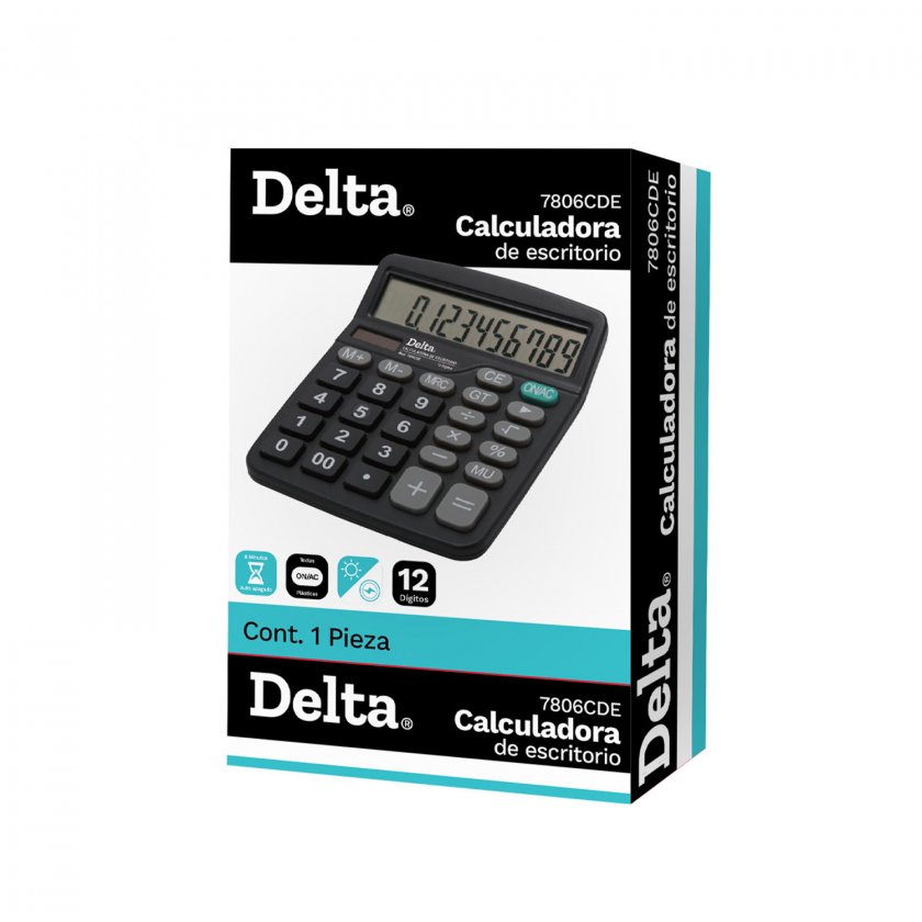 Calculadora Básica Delta de Escritorio 12 Dígitos
