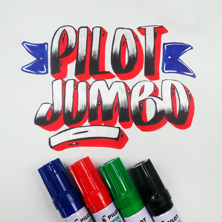 Marcador Pilot Permanente Jumbo 6600 Negro