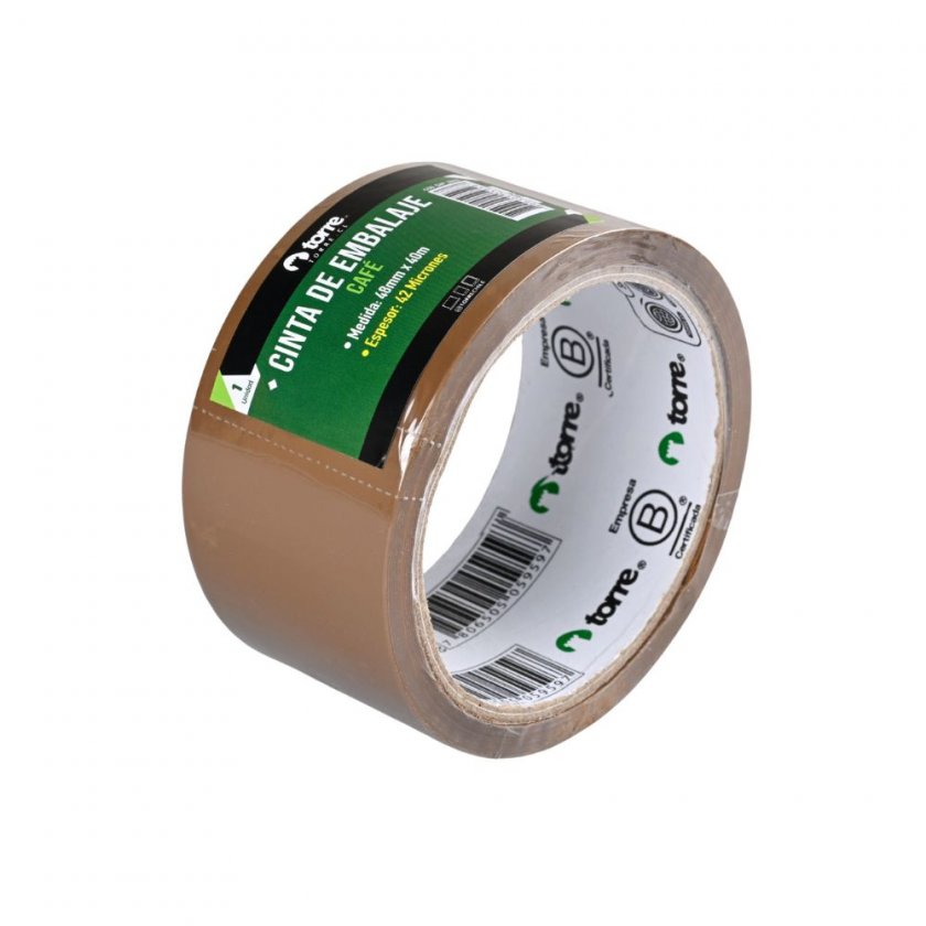 Cinta de Embalaje Torre 48 mm x 40 m Café