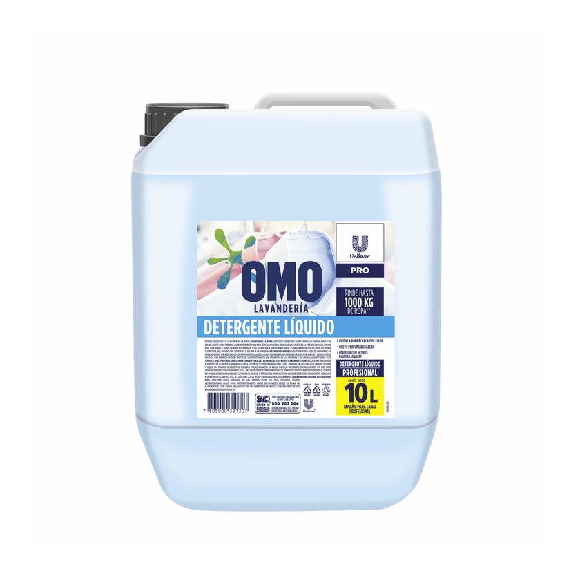 Detergente Líquido Omo Lavandería Profesional 10 L