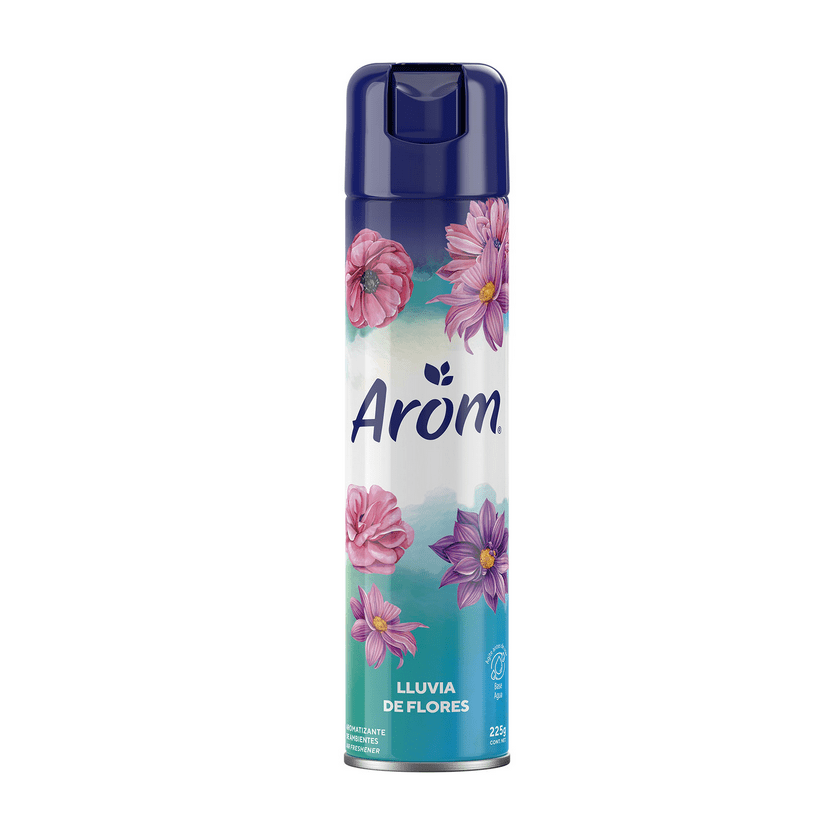 Desodorante Ambiental Arom Aerosol Lluvia de Flores 225 g