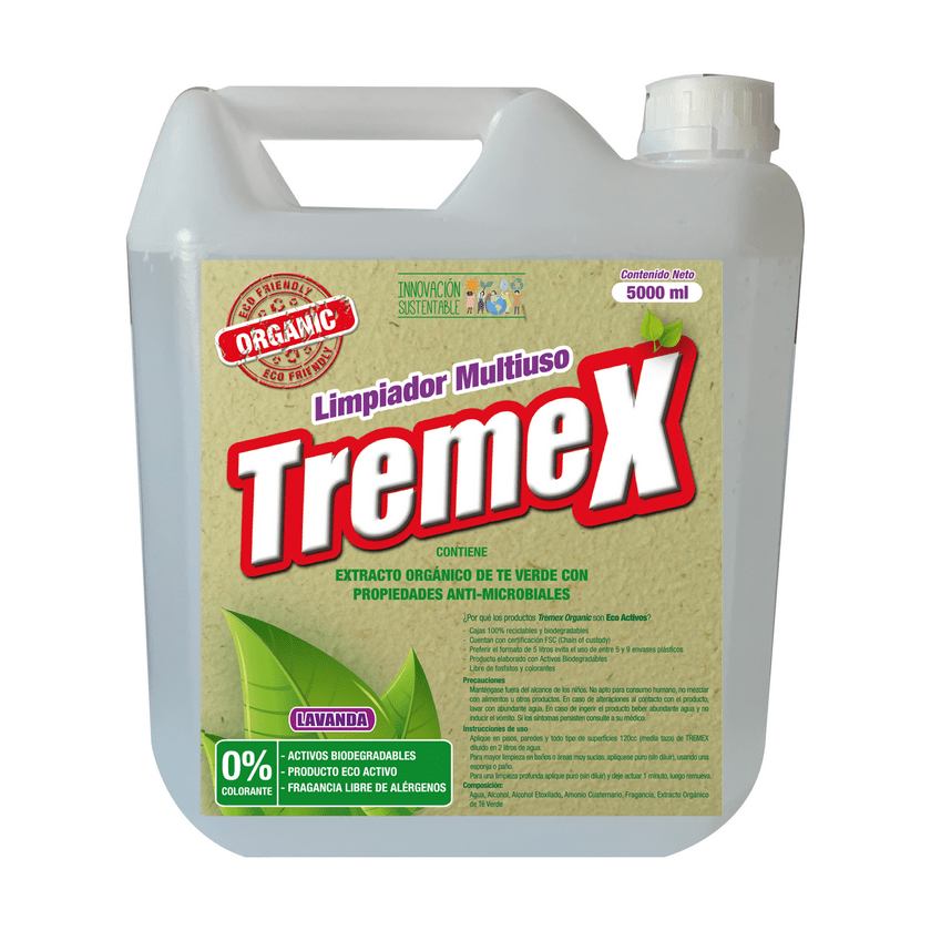 Limpiador Piso Tremex Orgánico Ecoactivo Lavanda 5 L Limpiador Piso Tremex Orgánico Ecoactivo Lavanda 5 L