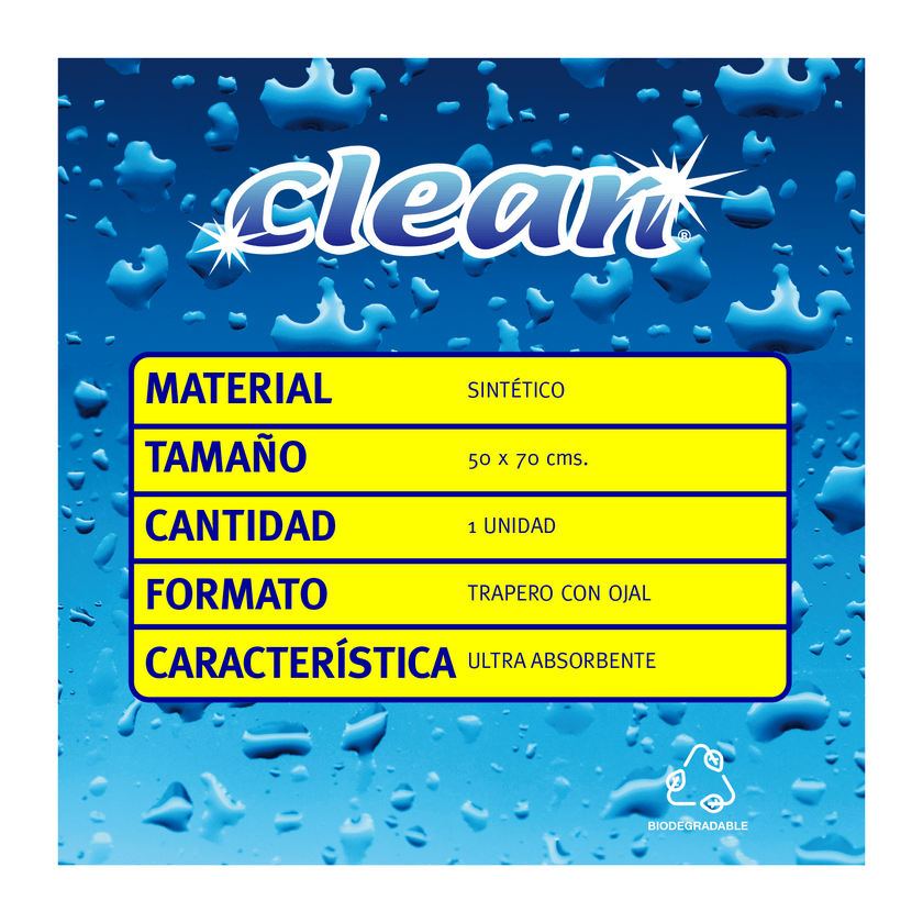 Trapero Clean Simple con Ojal Algodón Superior 50x70 cm