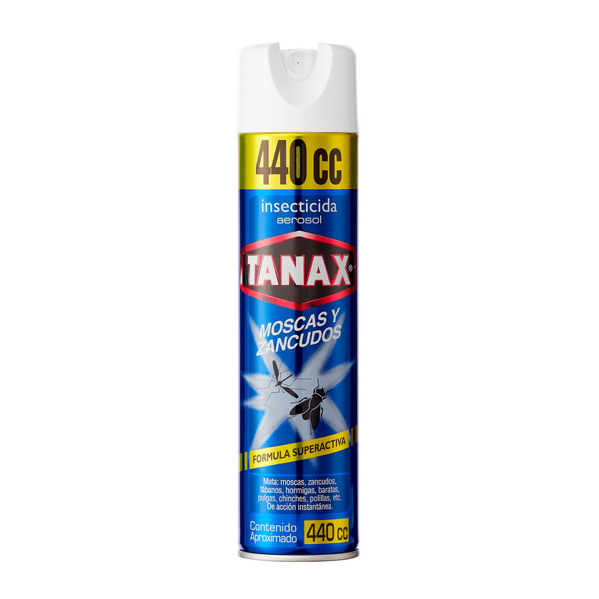 Insecticida Tanax Aerosol Moscas y Zancudos 440 ml
