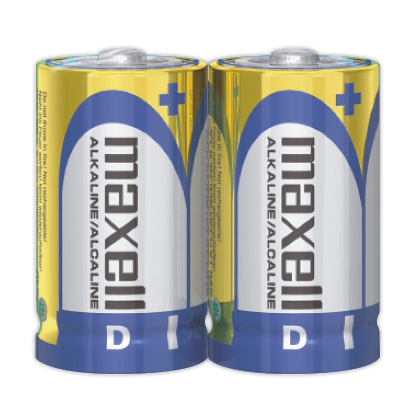 Pila Alcalina Maxell D Grande Blíster de 2 Unidades