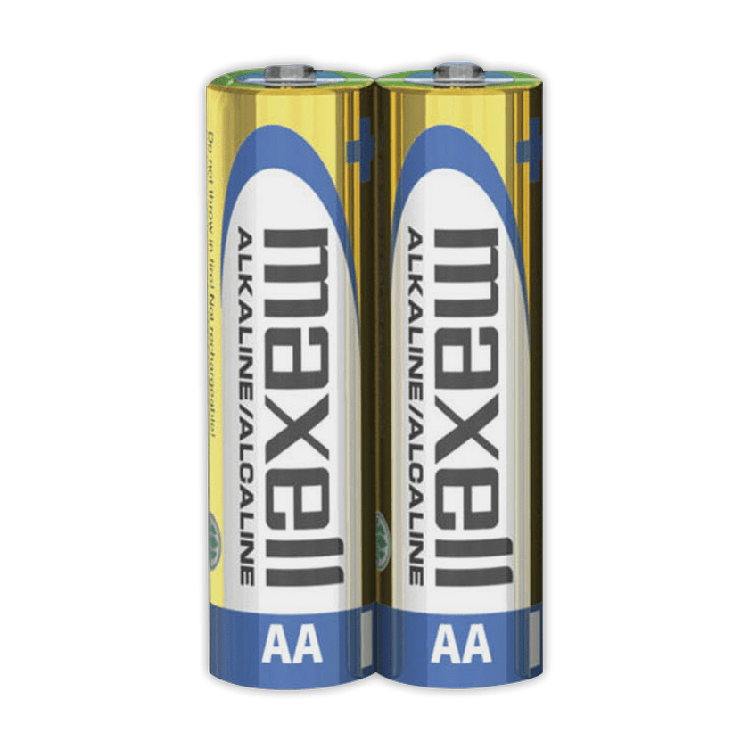 Pilas Alcalinas Maxell AA Troquelada de 5 Unidades