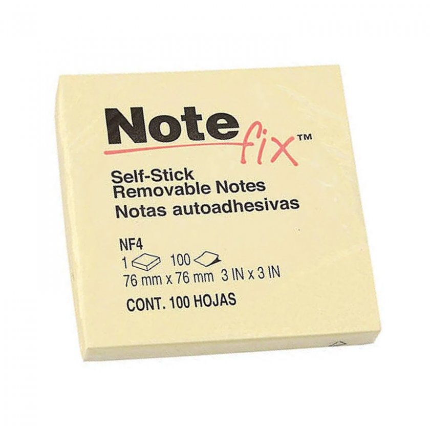 Nota Adhesiva 3m Notefix 654 76 Mm X 76 Mm 100 Hj