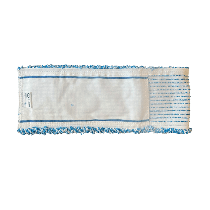 Mopa Seca Cisne Repuesto Tipo Avión Microfibra Azul Blanco 90 cm