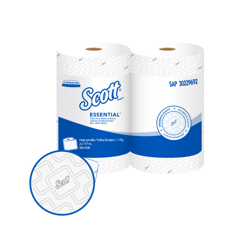 Toalla Papel Scott Jumbo 2 Rollos 177 M