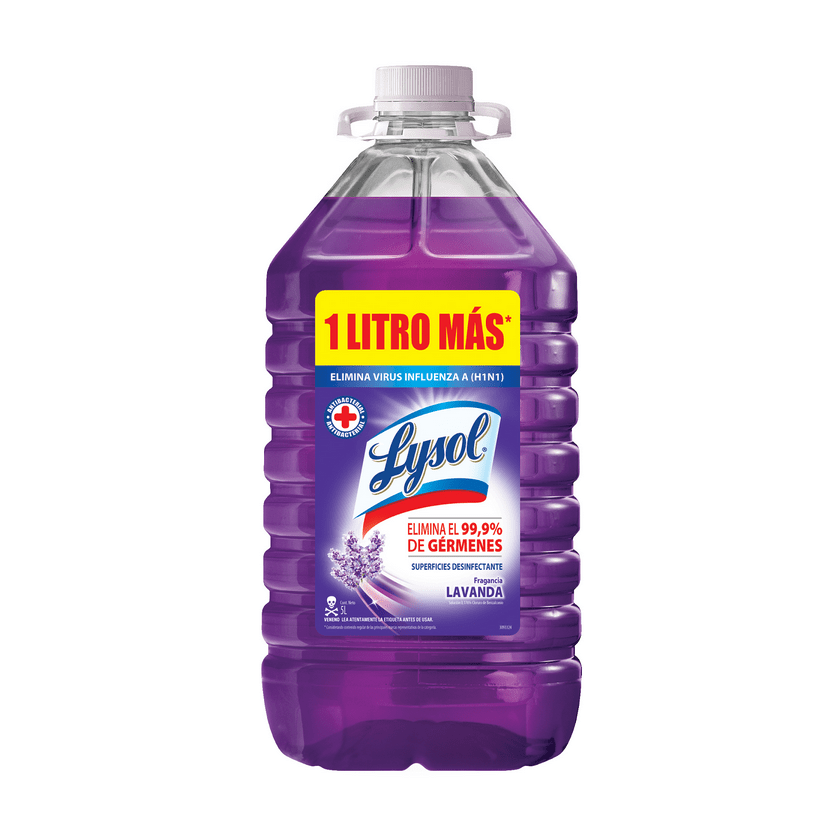 Limpiador Piso 5 Lt Lysol Lavanda