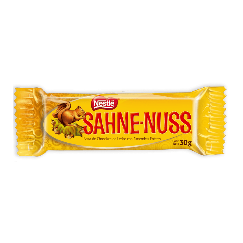 Chocolate en Barra Nestlé Sahne Nuss 30 g Caja de 30 Unidades