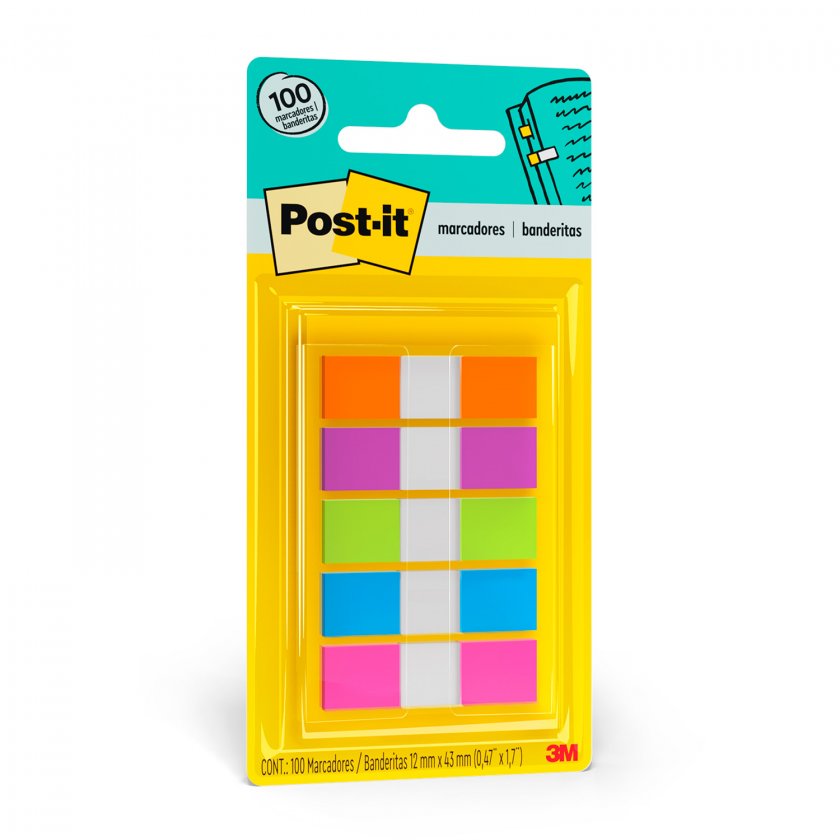 Banderita Adhesiva 3M Post It 683-5 5 Pads de 100 Hojas
