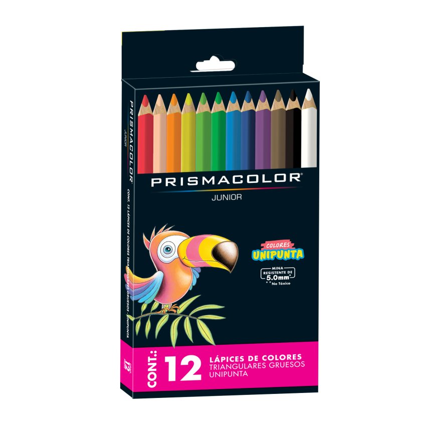 Lápices De Colores Prismacolor Jumbo Triangular 12 Colores