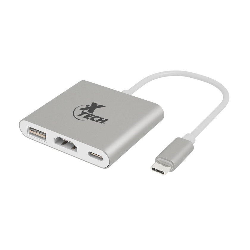 Hub Adaptador XTECH XTC-565 USB/Tipo C/HDMI