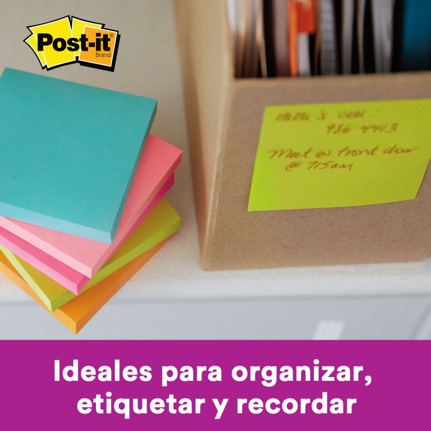 Notas adhesivas 3M Post-It Verde 45 hojas 76x76 mm