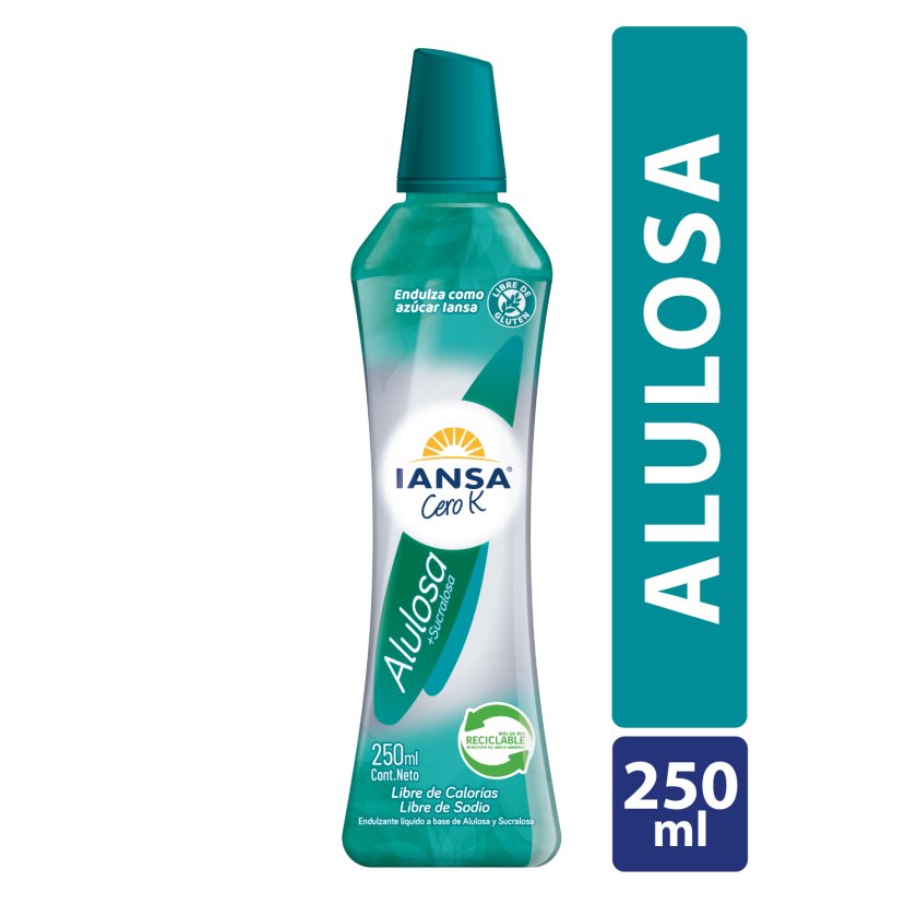 Endulzante Iansa Cero K Alulosa Sucralosa 250 ml
