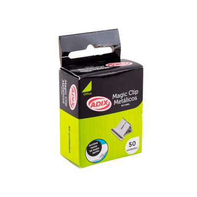 Clips Mágicos Adix Metálicos 4.8 mm Caja de 50 Unidades