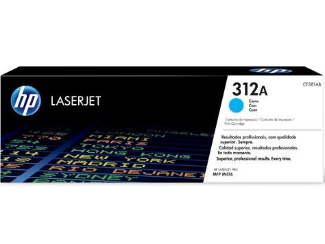 Tóner HP 312A Cian Laserjet Original (CF381A)