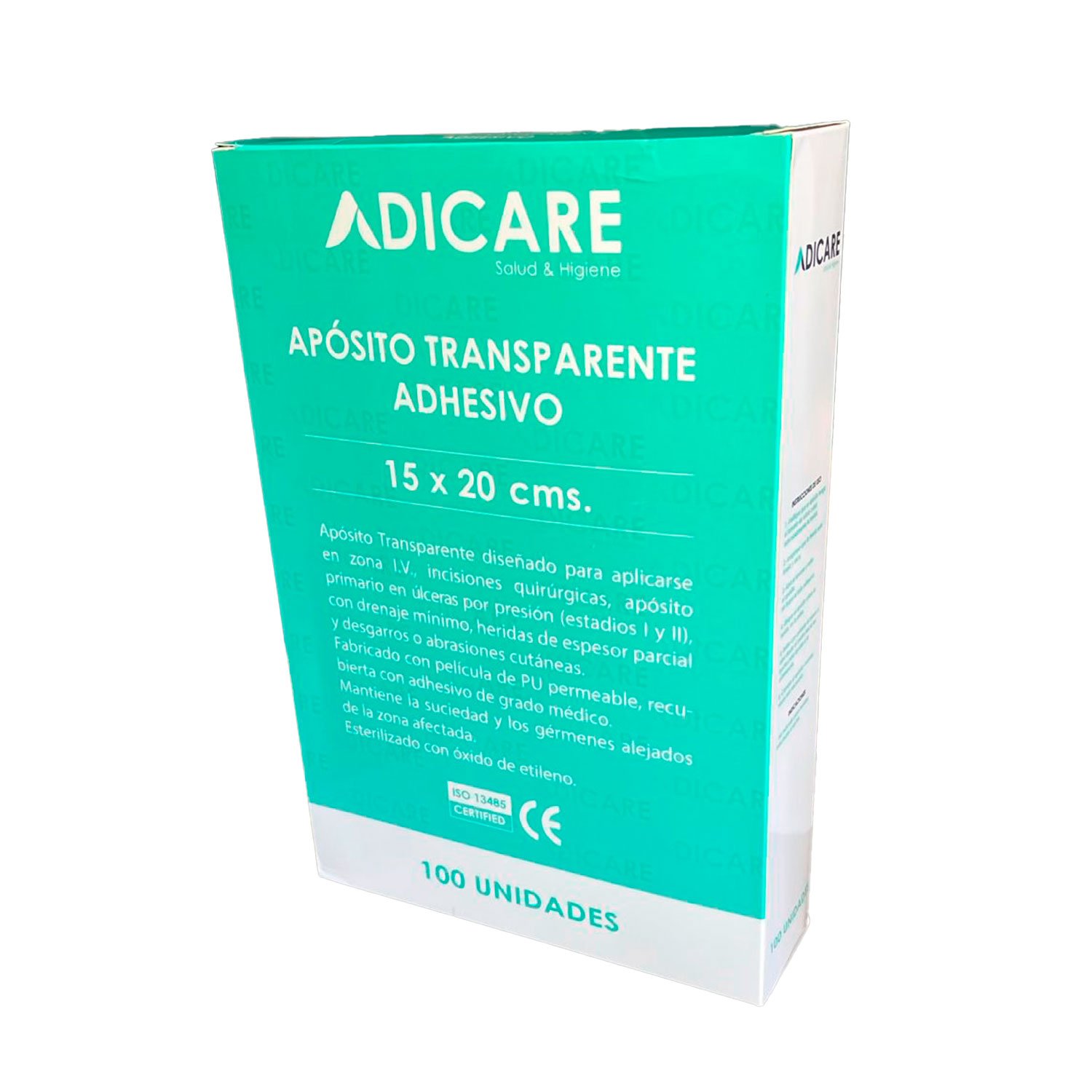 Apósito Adicare Adhesivo 15x20 cm Transparente Caja de 100 Unidades