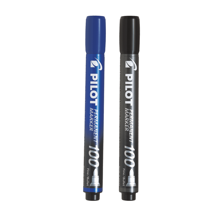 Marcador Permanente Pilot Sca100 Punta Redonda Negro