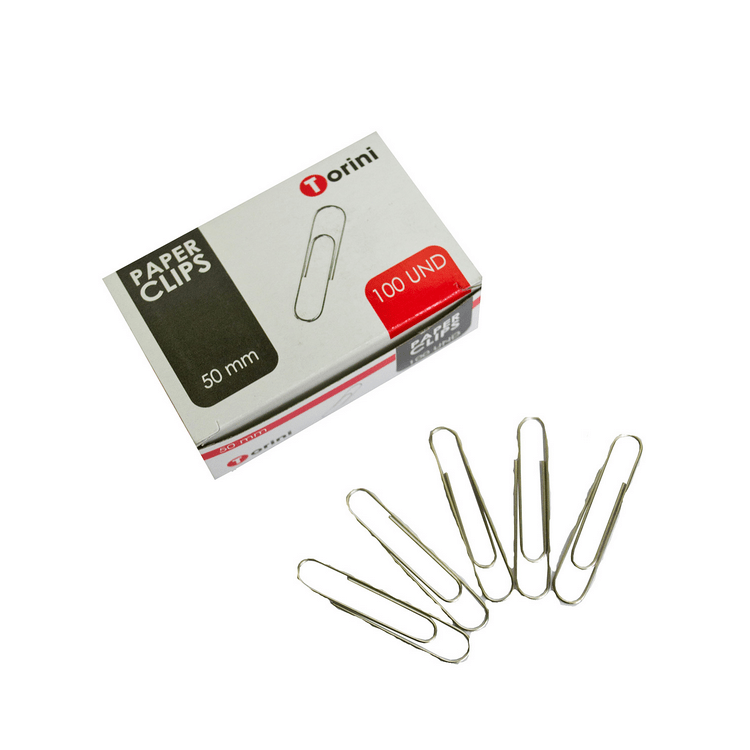 Clip Metálico Torini 50 mm 100 Unidades